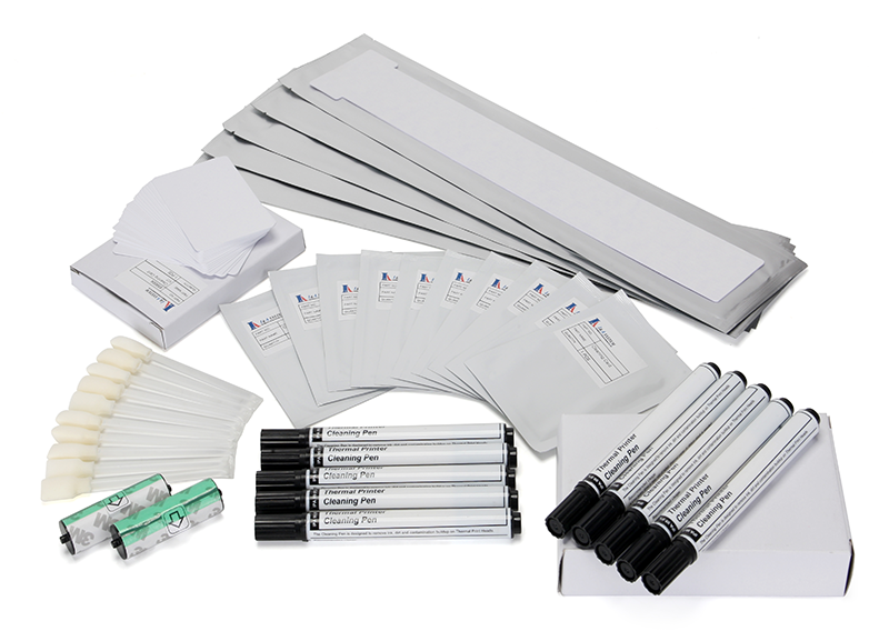 How do you clean a PVC ID card printer?