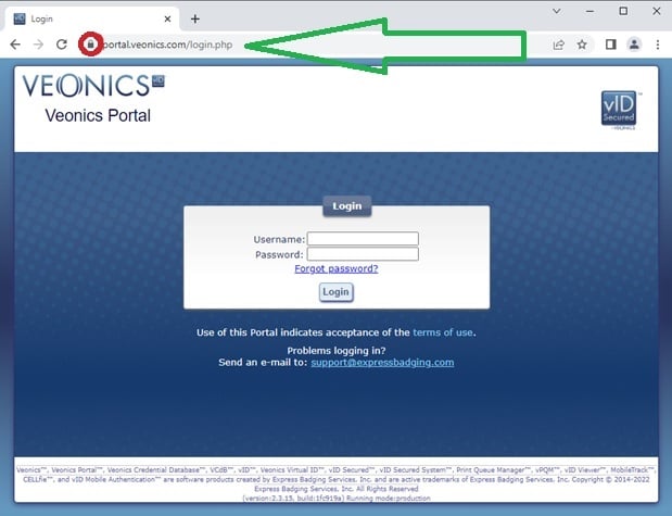 How do you enable a USB webcam to work with the Veonics® Portal?